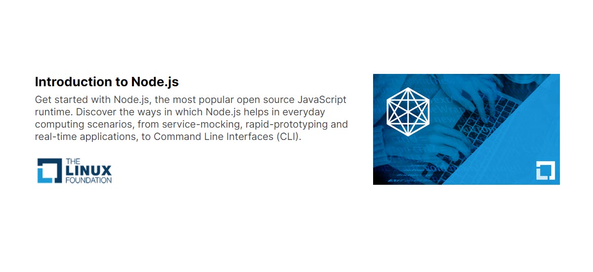 คอร์สออนไลน์ฟรี Node.js จาก The Linux Foundation – TechTalkThai Training